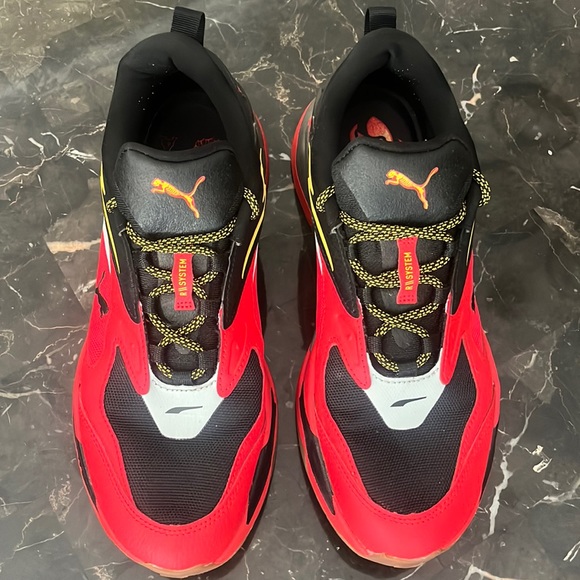 Puma | Shoes | Puma Rs Fast Flames Men Shoes Redblack | Poshmark